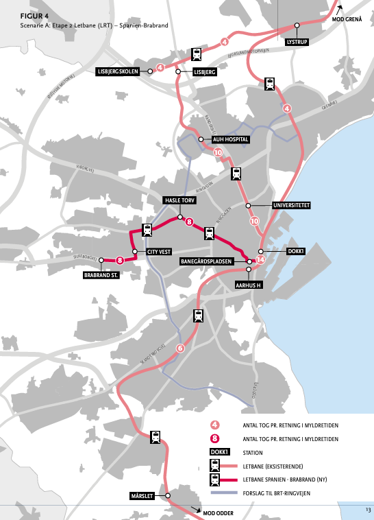 Letbaner.DK - Aarhus vil bygge etape 2 af letbanen